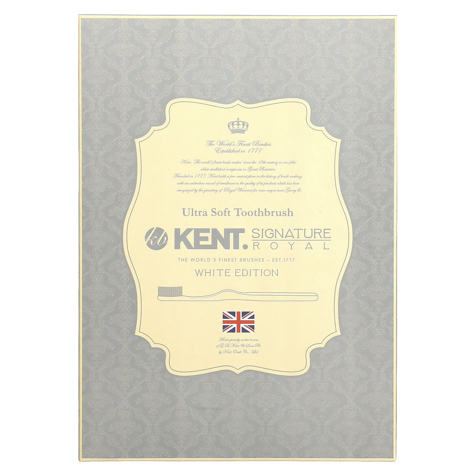Kent, Signature Royal, White Edition, Ultra Soft Toothbrush, 5 Pack