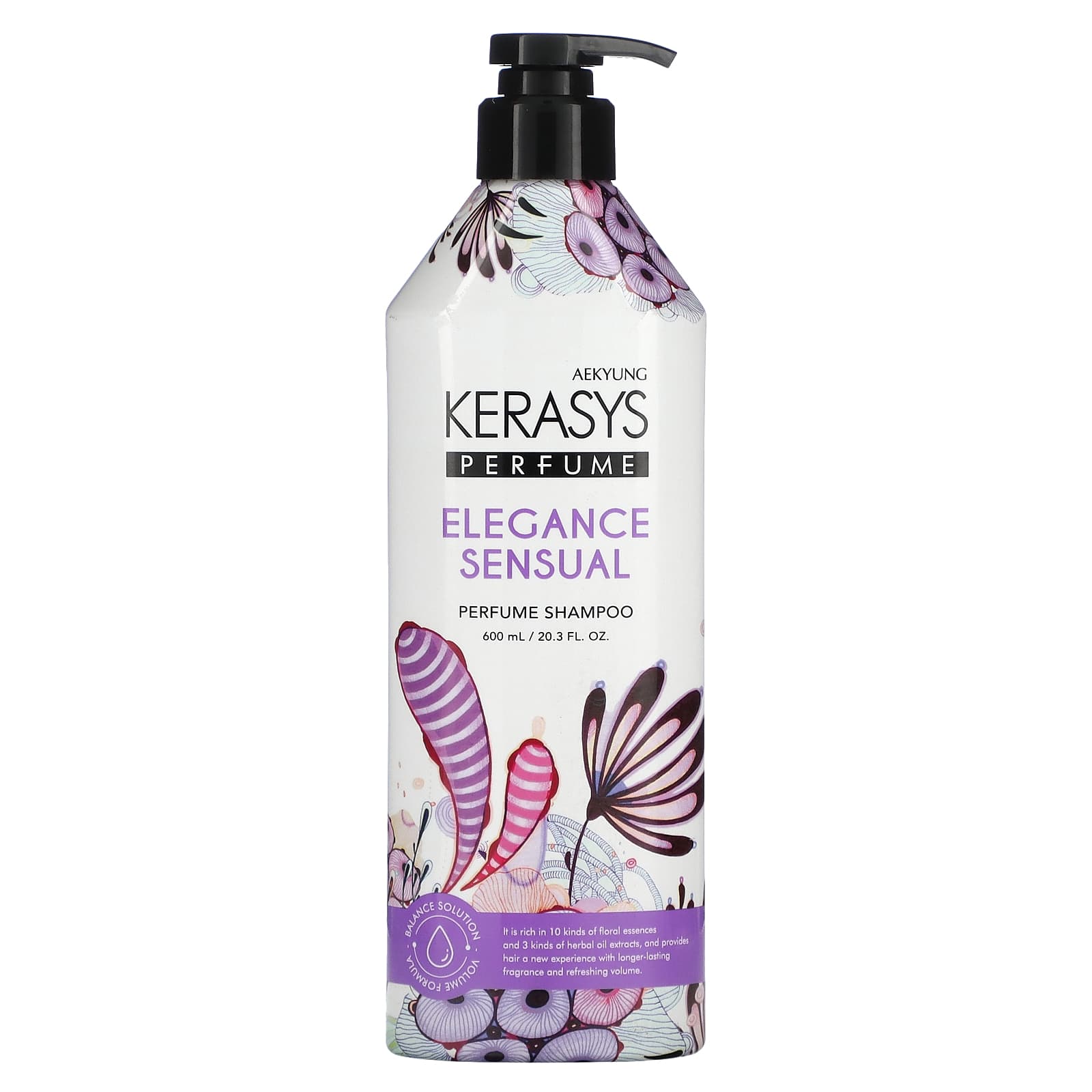 Kerasys, Elegance 센슈얼 퍼퓸 샴푸, 600ml(20.3fl oz)