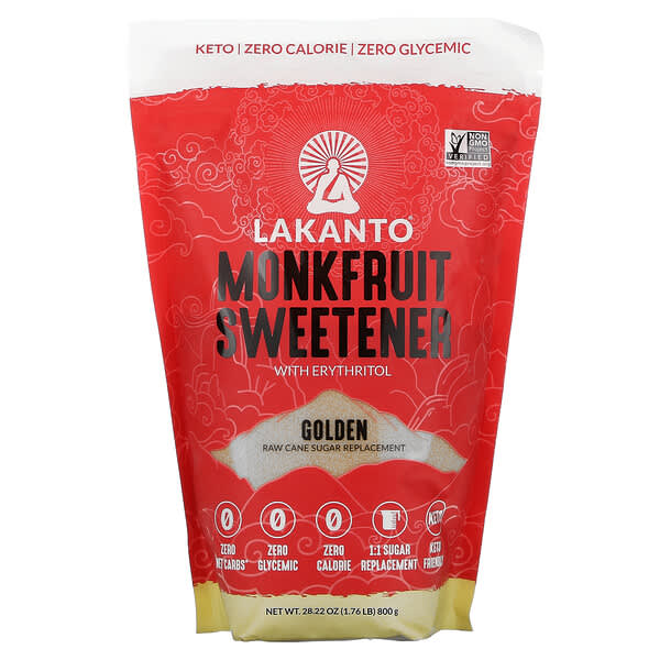 Lakanto, Édulcorant au fruit du moine avec érythritol, Doré, 800 g
