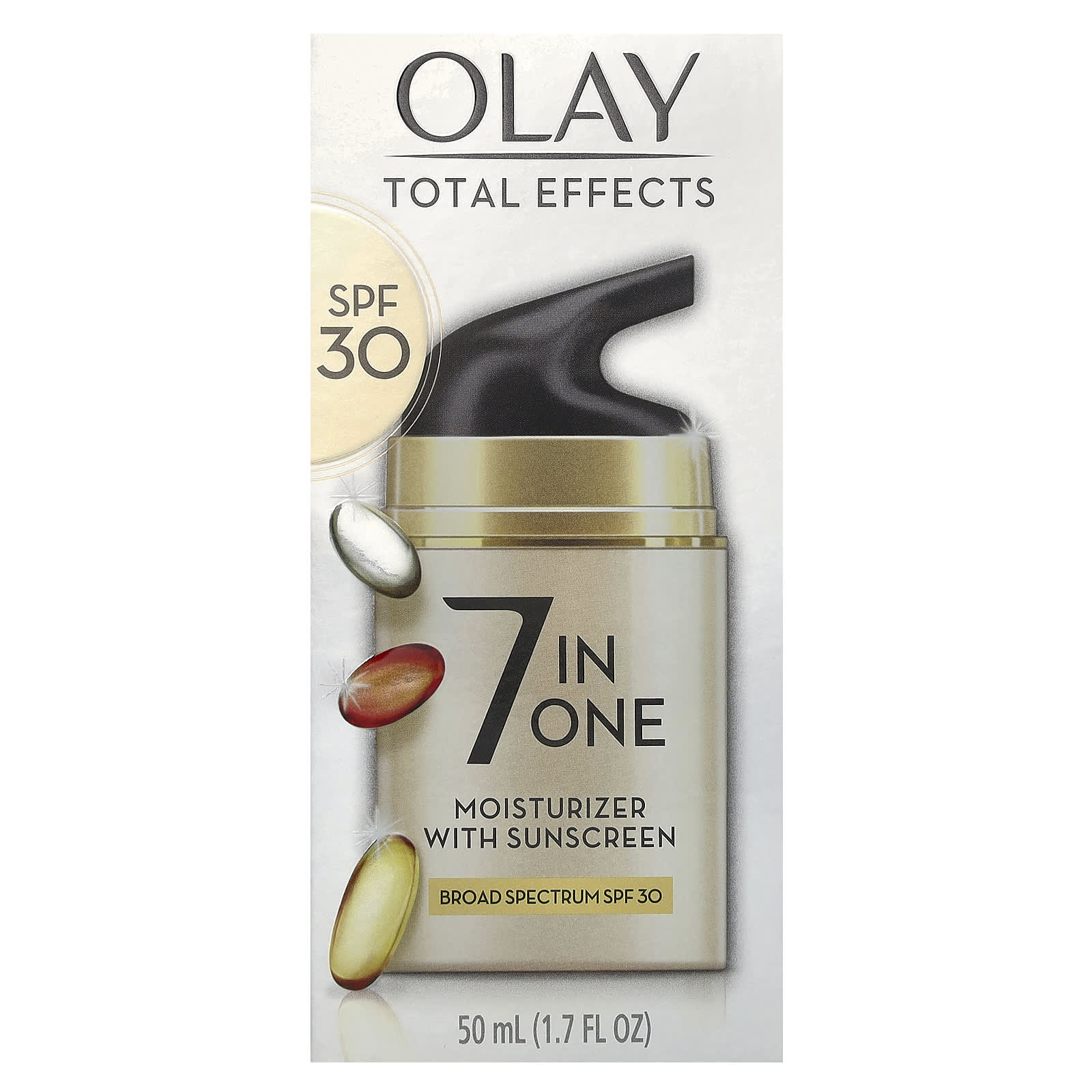 Olay, Total Effects, 7-in-One Moisturizer with Sunscreen, SPF 30, 1.7 ...