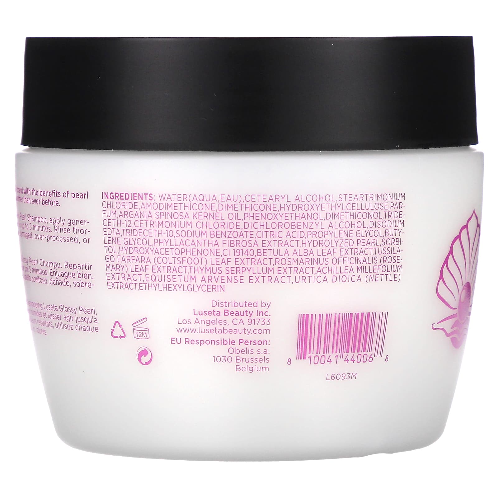 Luseta Beauty, Glossy Pearl, Hair Mask, For All Hair Types, 16.9 fl oz ...