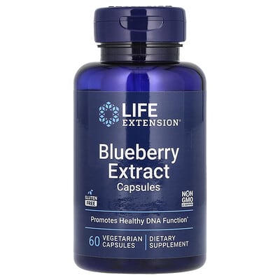 Life Extension, Blueberry Extract Capsules, 60 Vegetarian Capsules