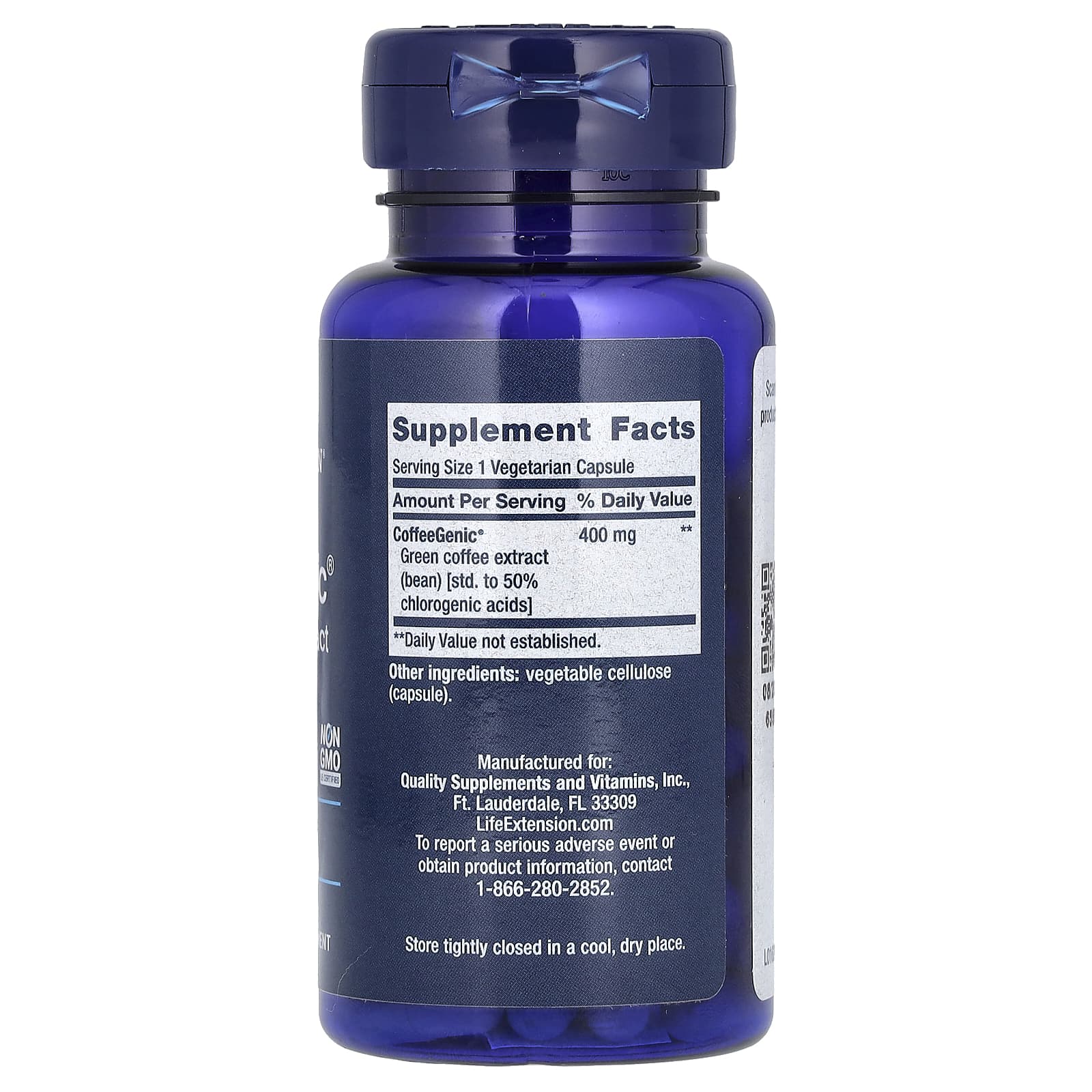 Life Extension, CoffeeGenic, Green Coffee Extract, 400 mg, 90 ...