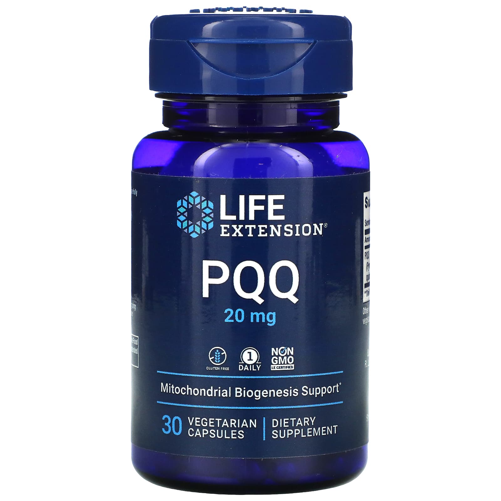 Life Extension, PQQ , 20 mg, 30 Vegetarian Capsules