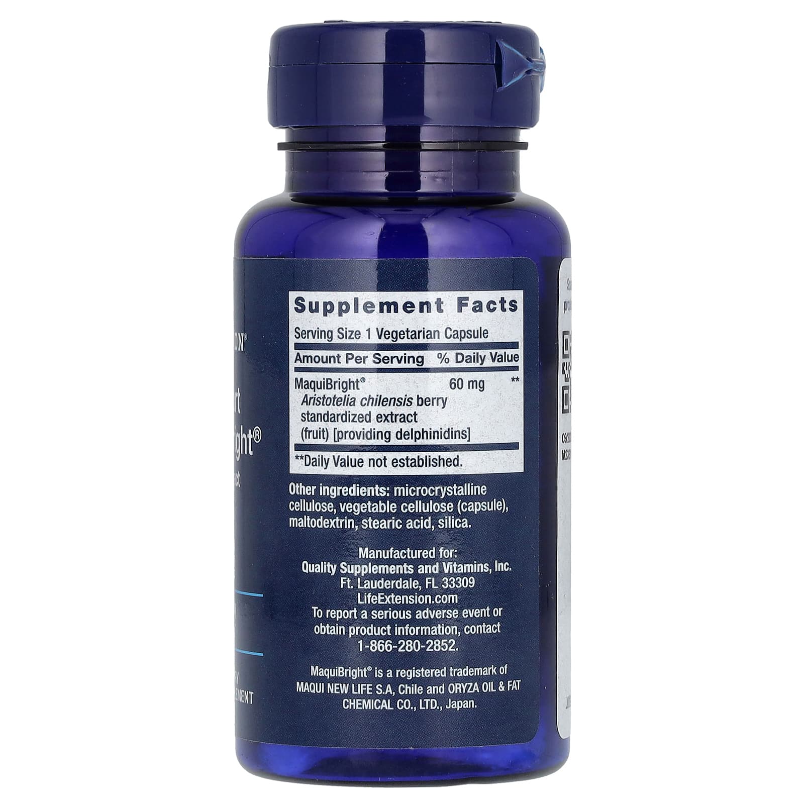 Life Extension, Tear Support with MaquiBright, Maqui Berry Extract, 60 ...