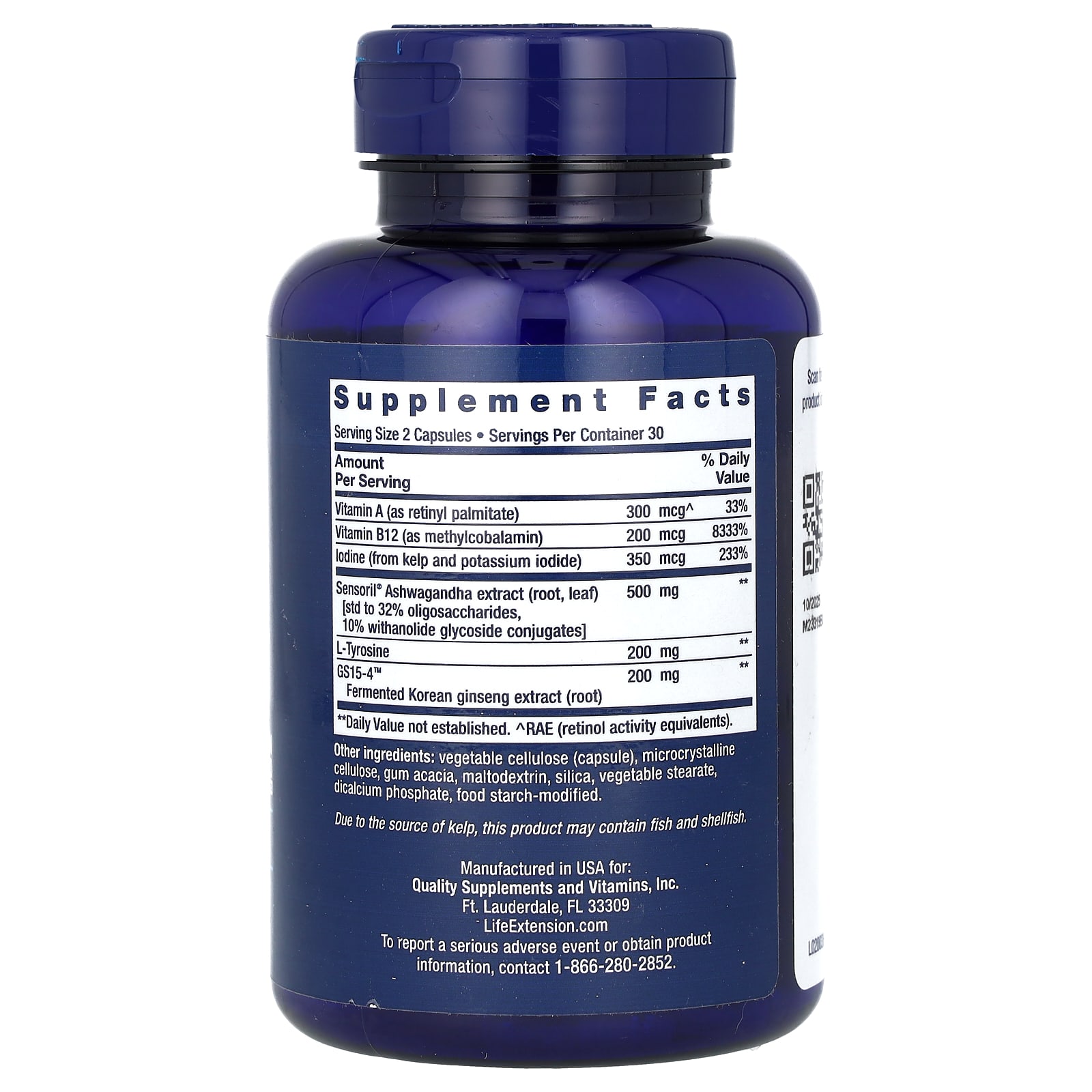 Life Extension, Thyroid Support Complex, 캡슐 60정