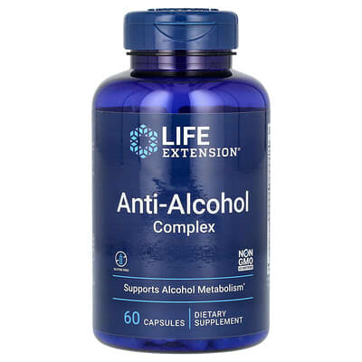 Life Extension, Anti-Alcohol Complex, 60 Capsules