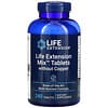 Life Extension, Mix Tablets without Copper, 240 Tablets