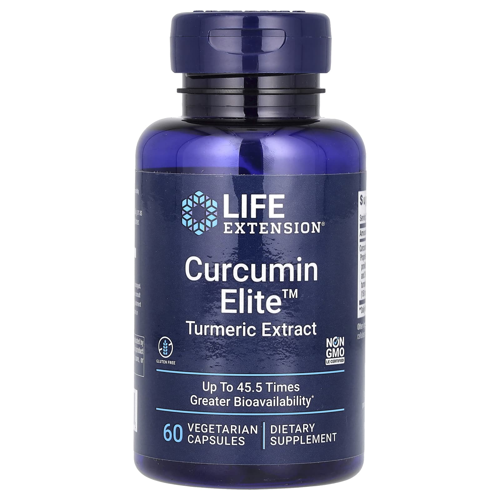 Life Extension, Curcumin Elite, Turmeric Extract, 60 Vegetarian Capsules