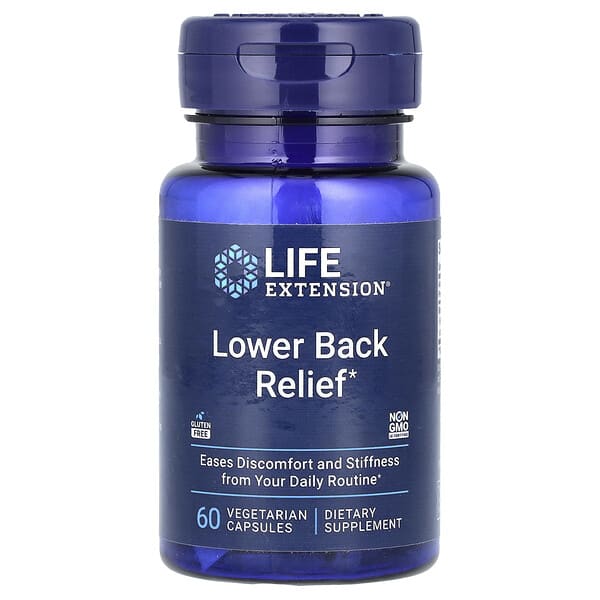Life Extension, Lower Back Relief , 60 Vegetarian Capsules