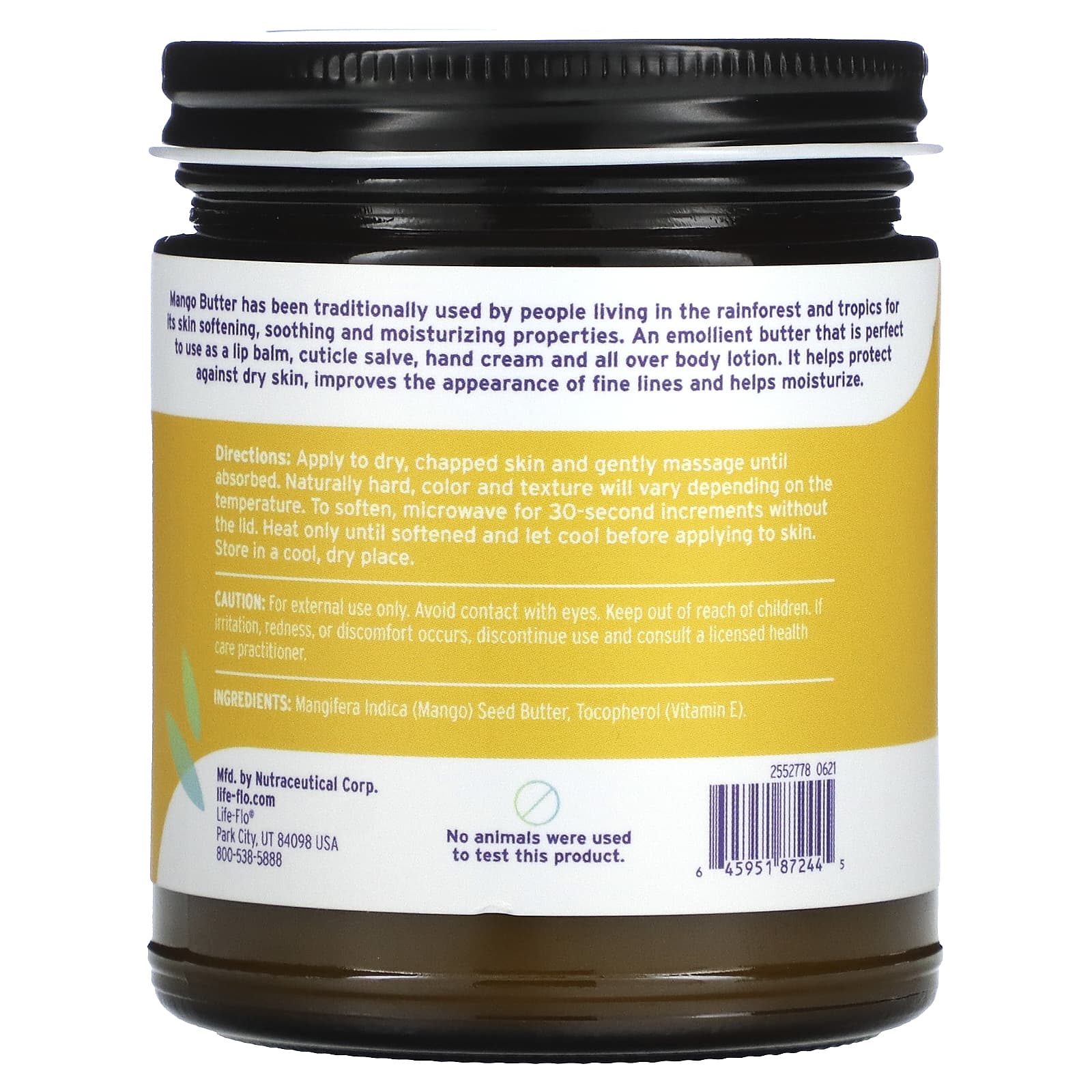 Life-flo, Pure Mango Butter, 9 fl oz (266 ml)