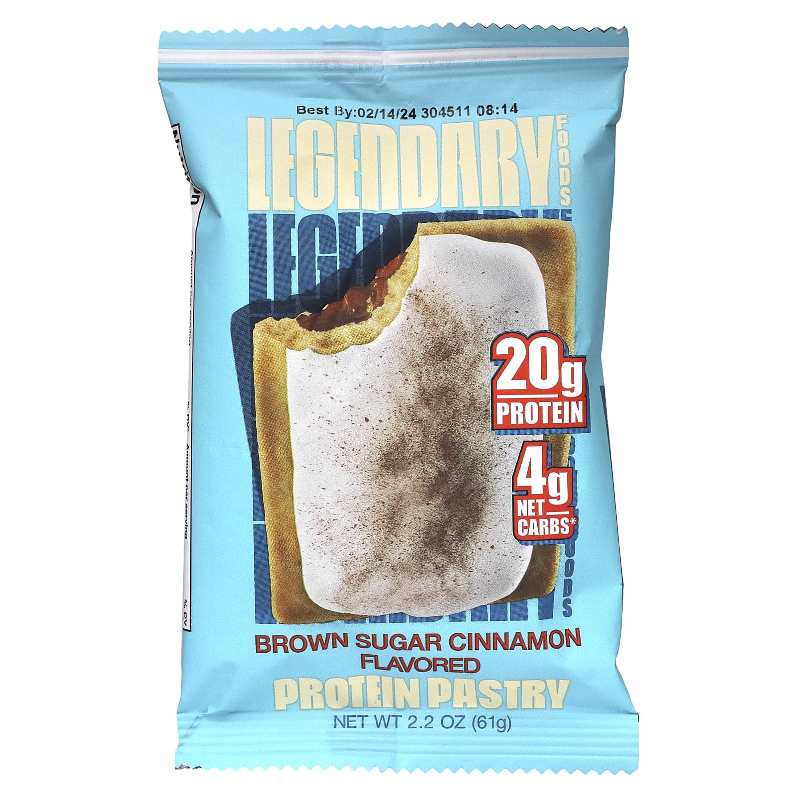 Legendary Foods, Protein Pastry, Brown Sugar Cinnamon, 10 Pack, 2.2 oz ...