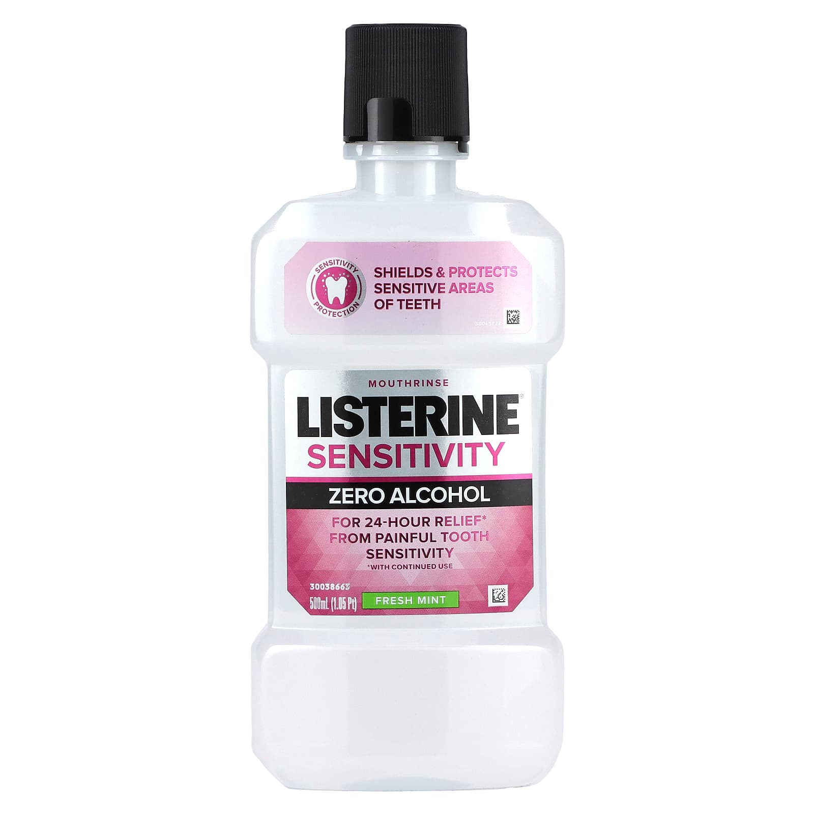 Listerine, Mouthrinse, Sensitivity, Zero Alcohol, Fresh Mint, 1.05 pt ...
