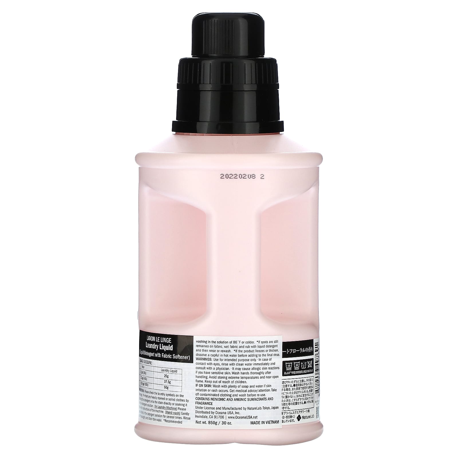 Lavons, 柔軟剤入りランドリーリキッド、スイートフローラル、850g（30オンス）