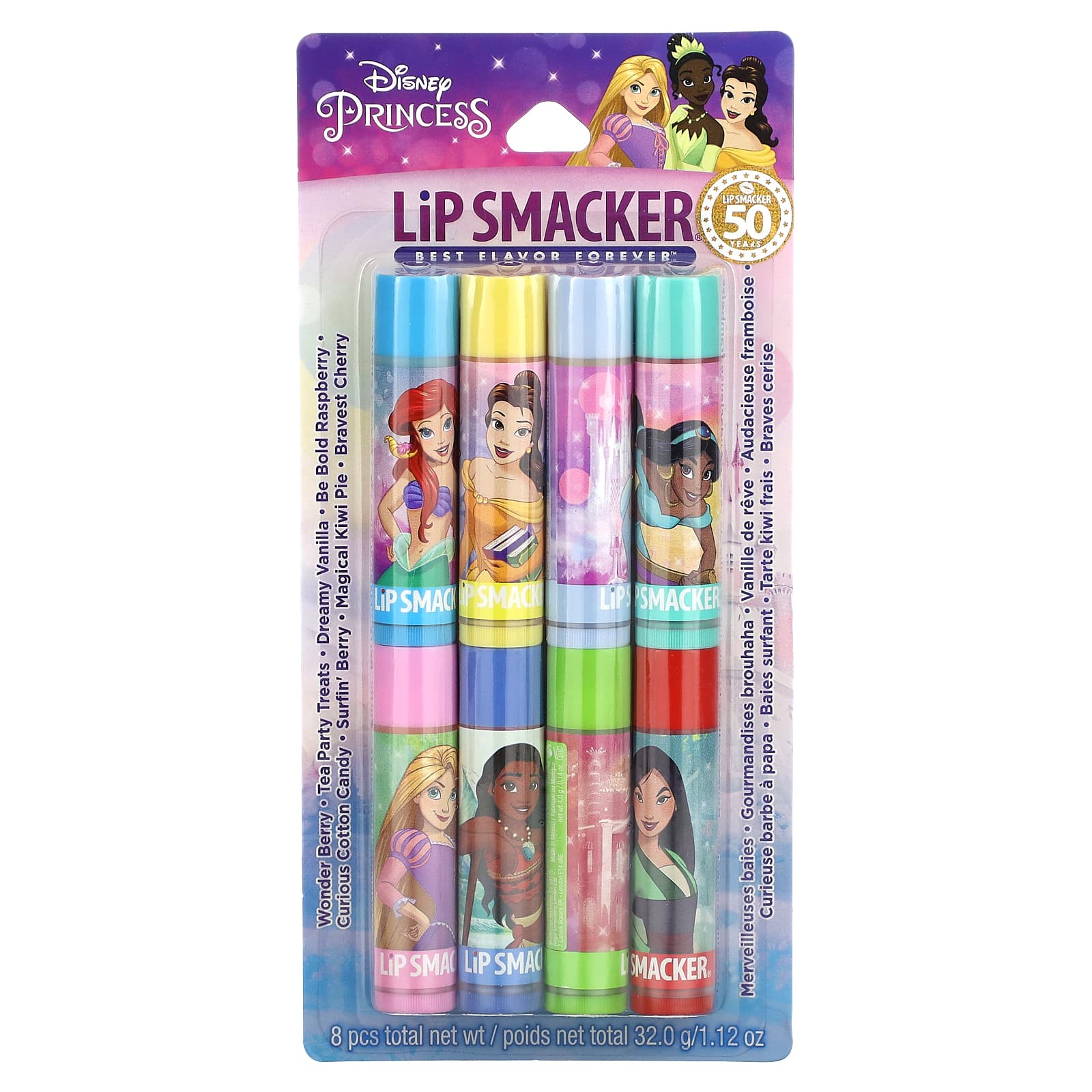 Lip Smacker Disney Princes Lip Balm Party Pack 8 Pack 0 14 Oz 4 G
