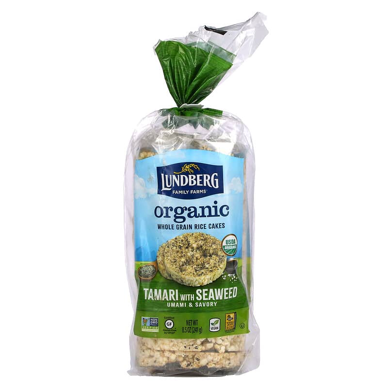 Whole Grain Rice Cakes Lundberg Farms Organic Salt Free Brown Rice