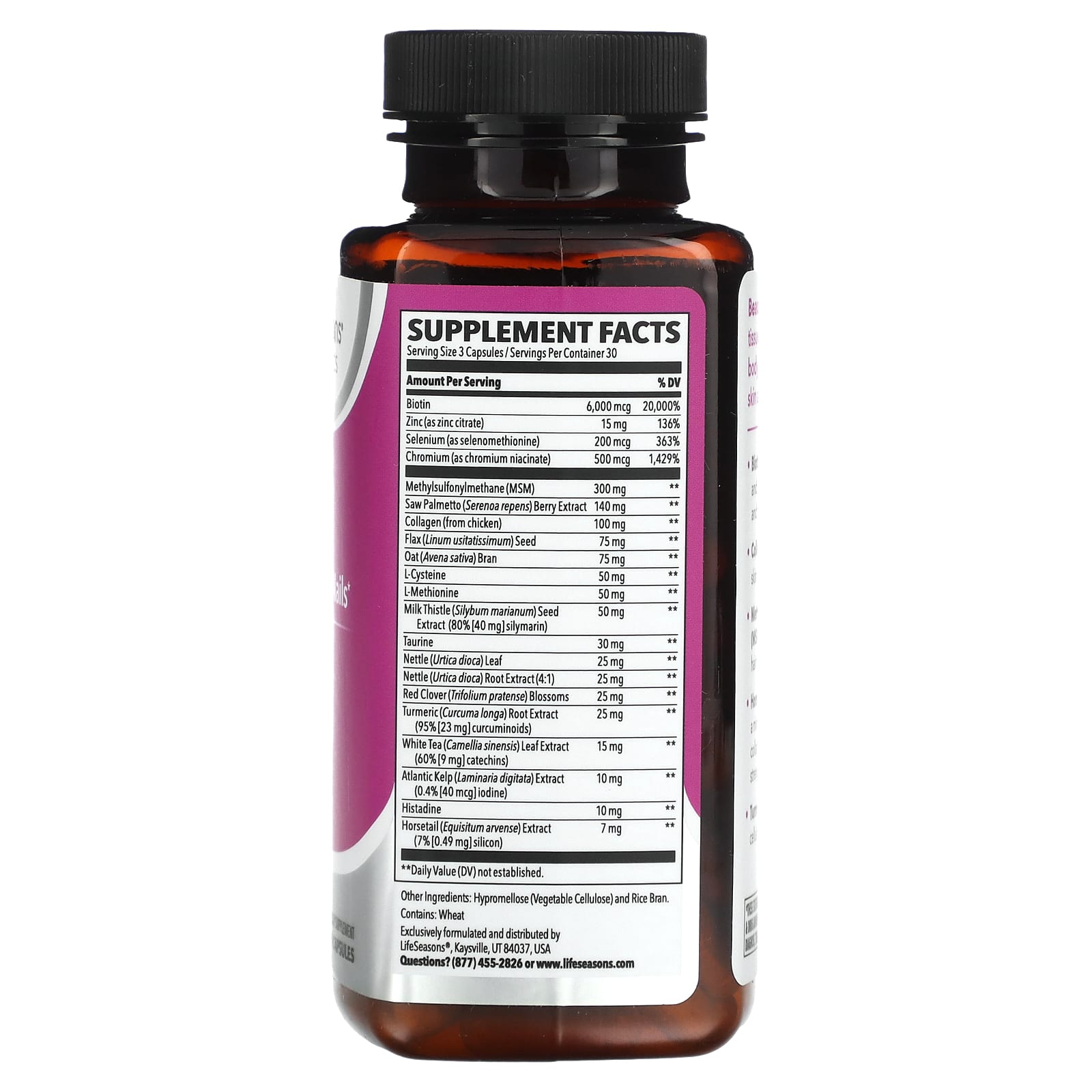 LifeSeasons, Beau-T, Hair, Skin & Nails, 90 Capsules