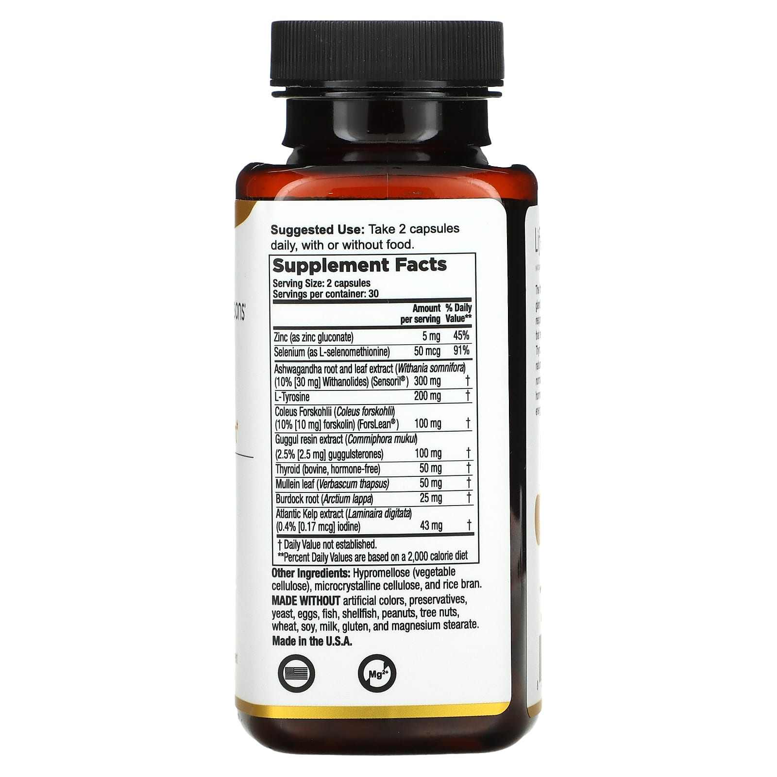 LifeSeasons, Thyro-T, Thyroid Support, 60 Capsules