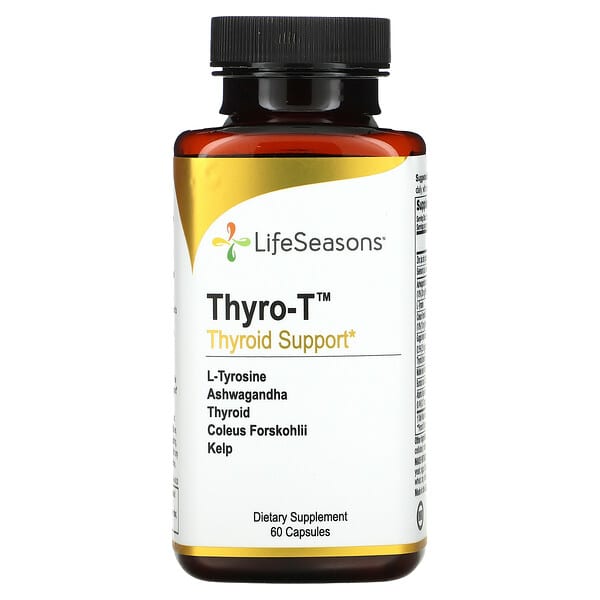 LifeSeasons, Thyro-T, Thyroid Support, 60 Capsules