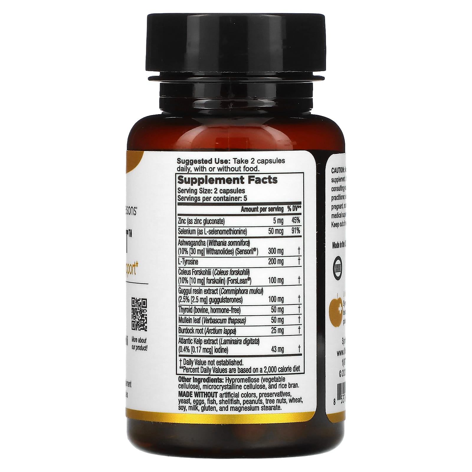 LifeSeasons, Thyro-T, Thyroid Support, 10 Capsules