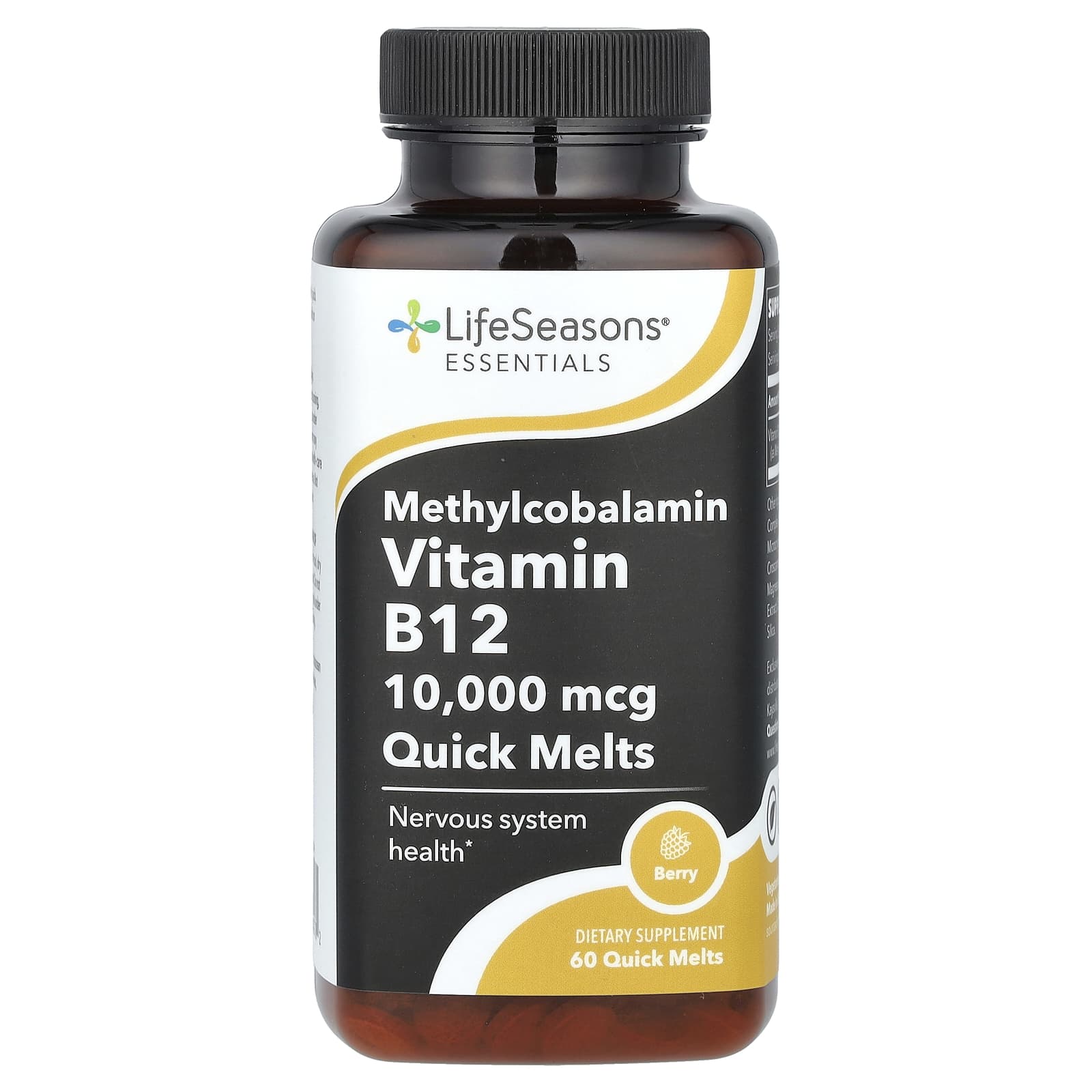 LifeSeasons, Essentials, Methylcobalamin Vitamin B12, Berry, 10,000 mcg ...