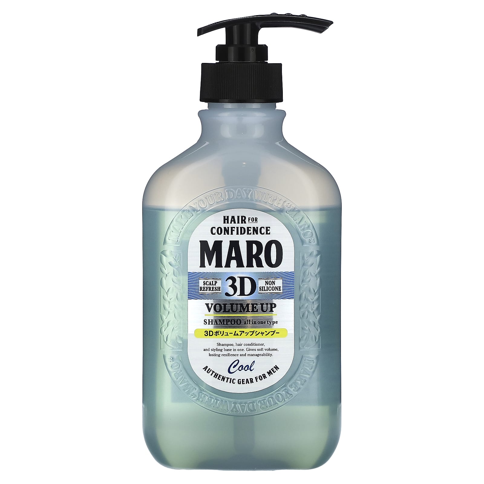 Maro, 3Dボリュームアップシャンプー、クール、400ml（13.5液量オンス）