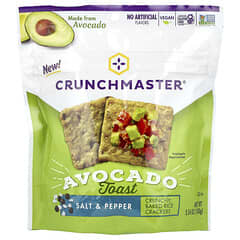 Crunchmaster, Avocado Toast, Crunchy Baked Rice Crackers, Salt & Pepper ...