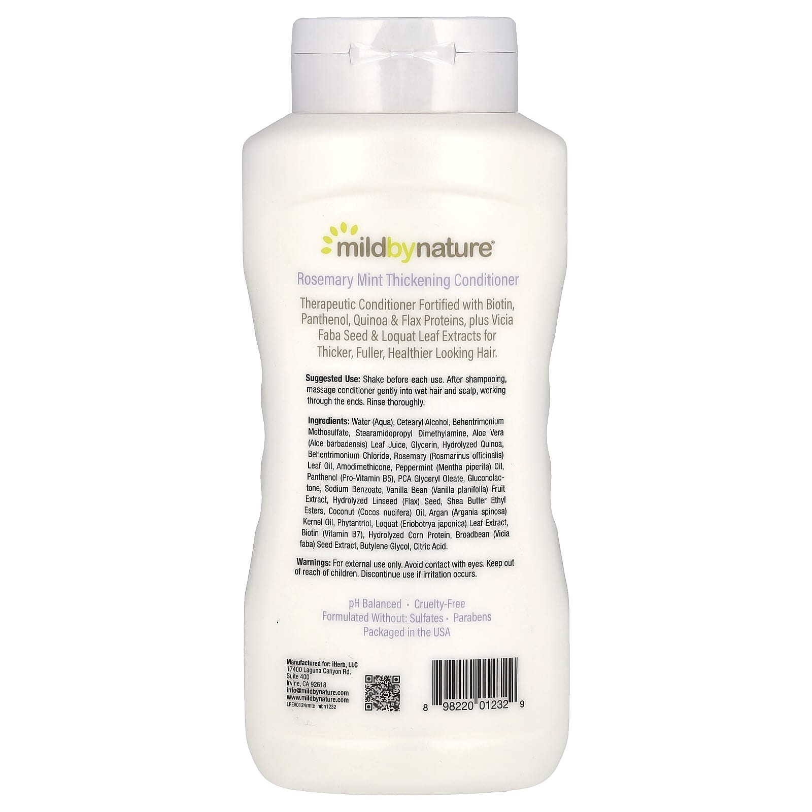 Mild By Nature, Thickening Conditioner, B-Complex & Biotin, Rosemary ...
