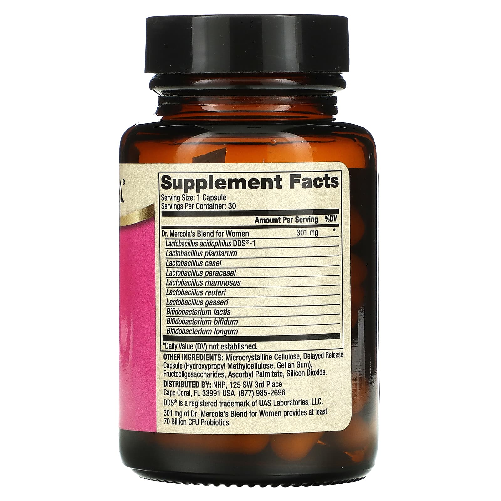 Dr. Mercola, Complete Probiotics for Women, 70 Billion CFU, 30 Capsules