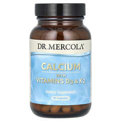 Dr. Mercola, Calcium with Vitamins D3 & K2, 90 Capsules