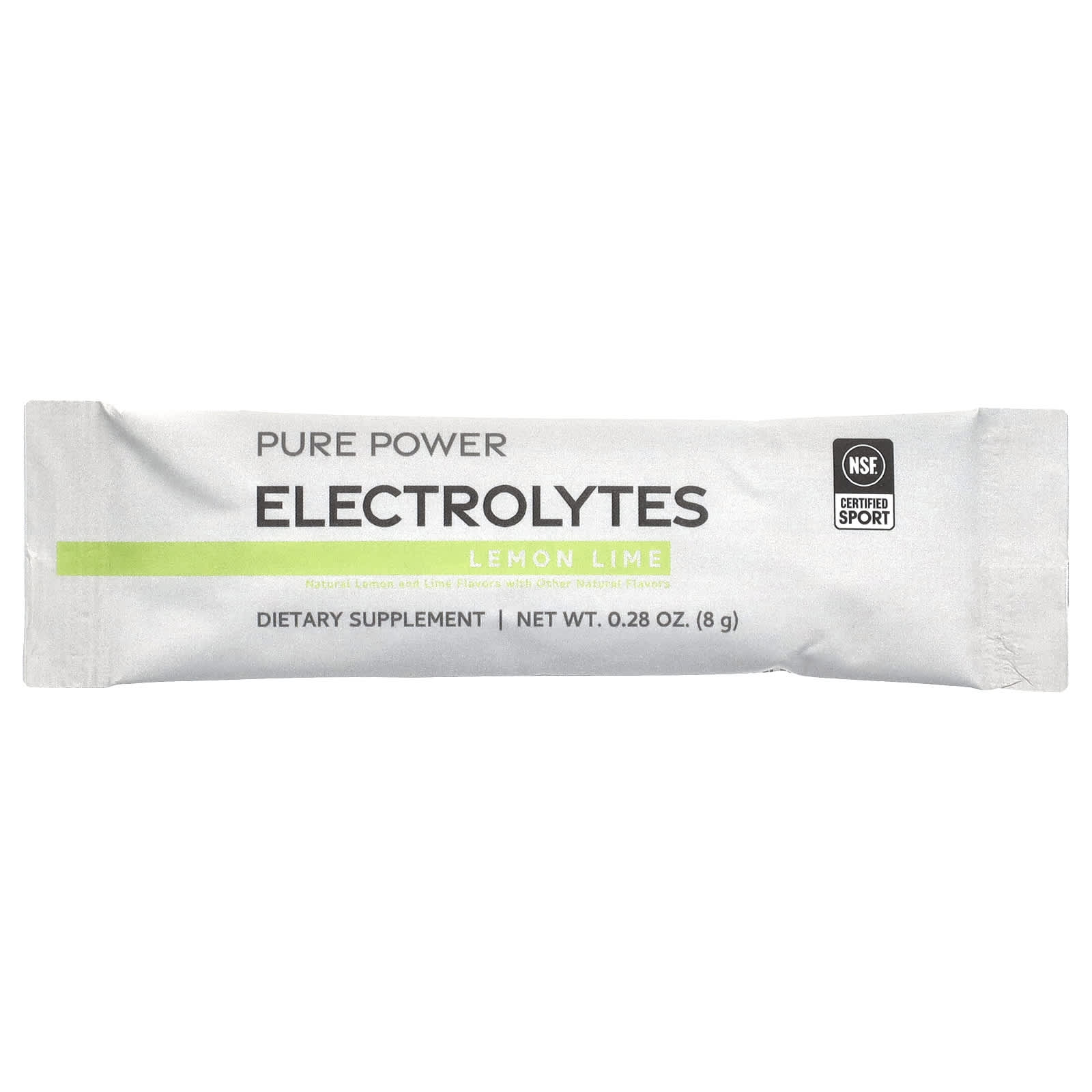 Dr. Mercola, Pure Power, Electrolytes, Lemon Lime, 30 Packets, 0.28 oz ...
