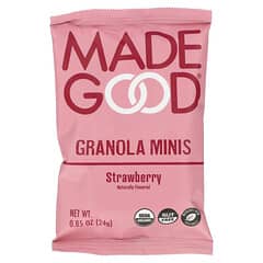 MadeGood, Granola Minis, Strawberry, 5 Packets, 0.85 oz (24 g) Each