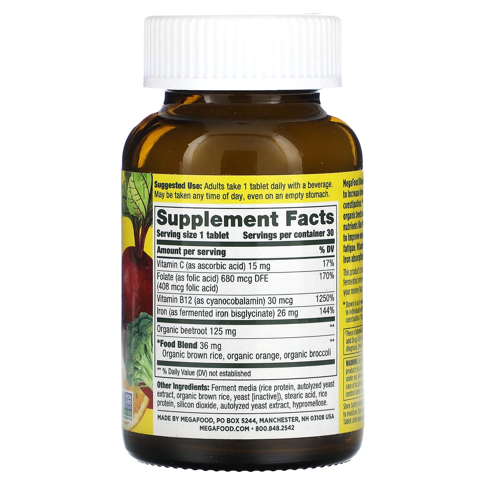 MegaFood, Blood Builder, 30정