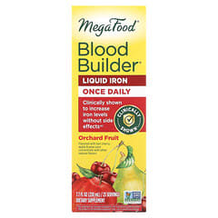 MegaFood, Blood Builder Liquid Iron, Once Daily, Orchard Fruit, 7.7 fl ...