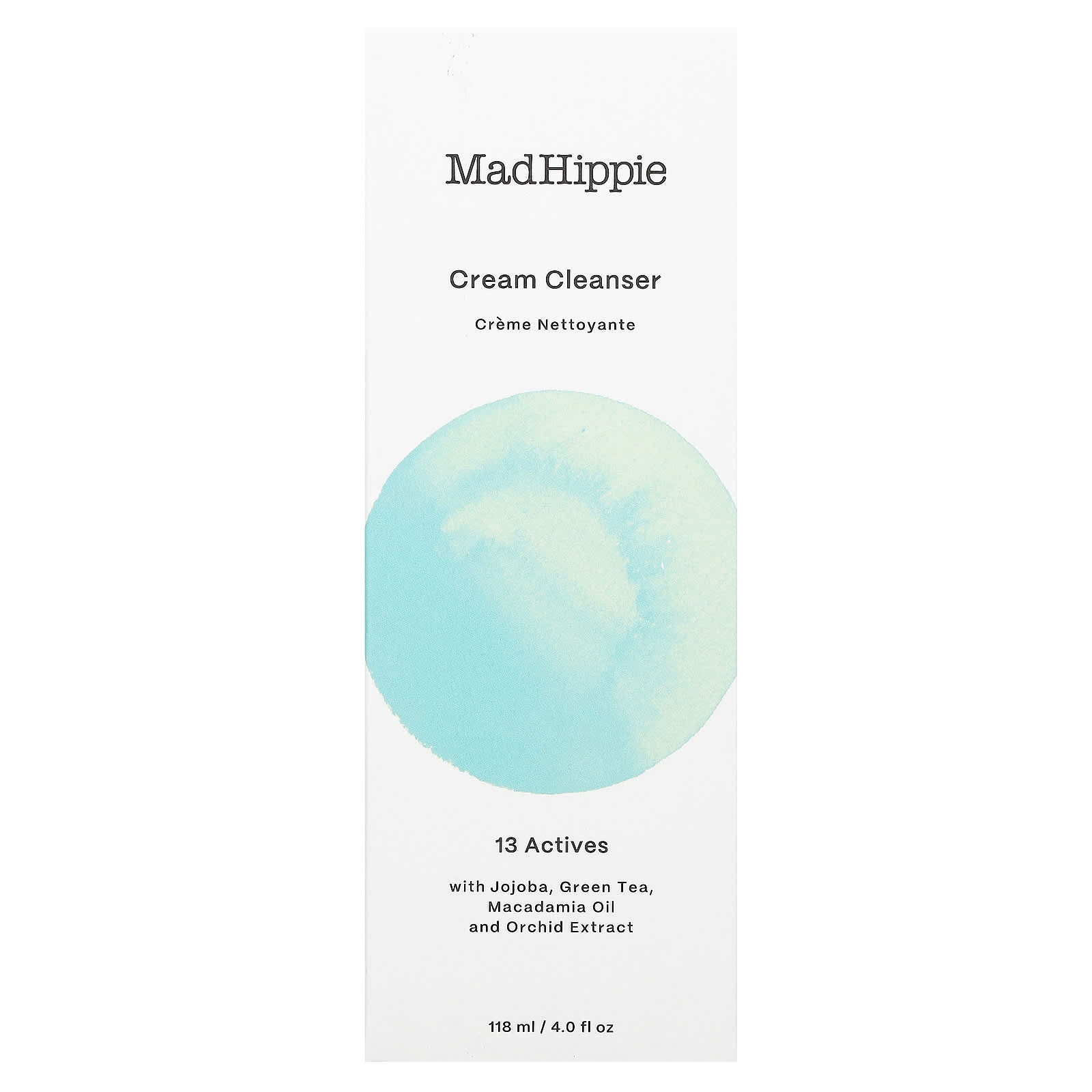Mad Hippie, Cream Cleanser, 13 Actives, 4 fl oz (118 ml)