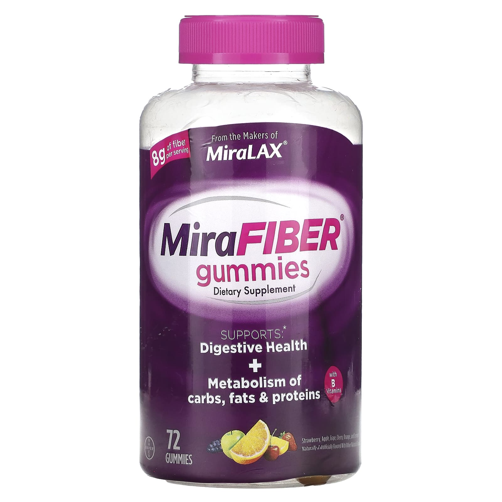 MiraLAX, MiraFiber, Strawberry, Apple, Grape, Cherry, Orange, and Lemon ...