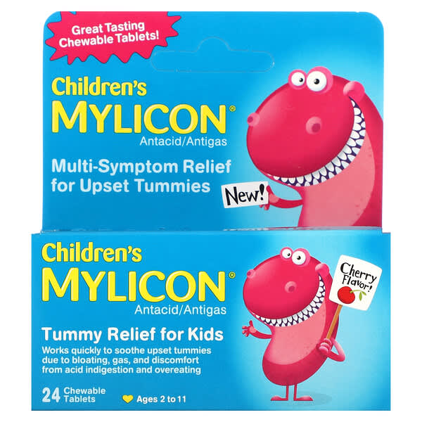 Mylicon, Children's Mylicon, Tummy Relief for Kids, Ages 2-11, Cherry ...