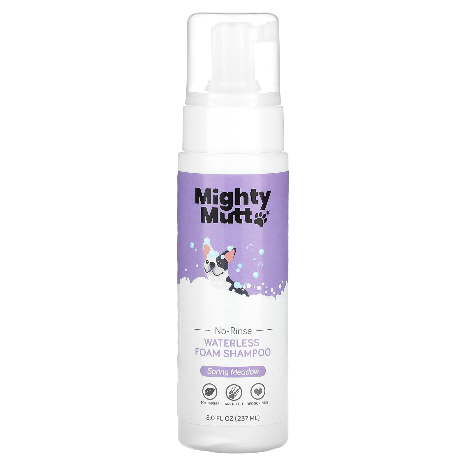 Mighty Mutt, Waterless Foam Shampoo, For Dogs, Spring Meadow, 8 fl oz ...