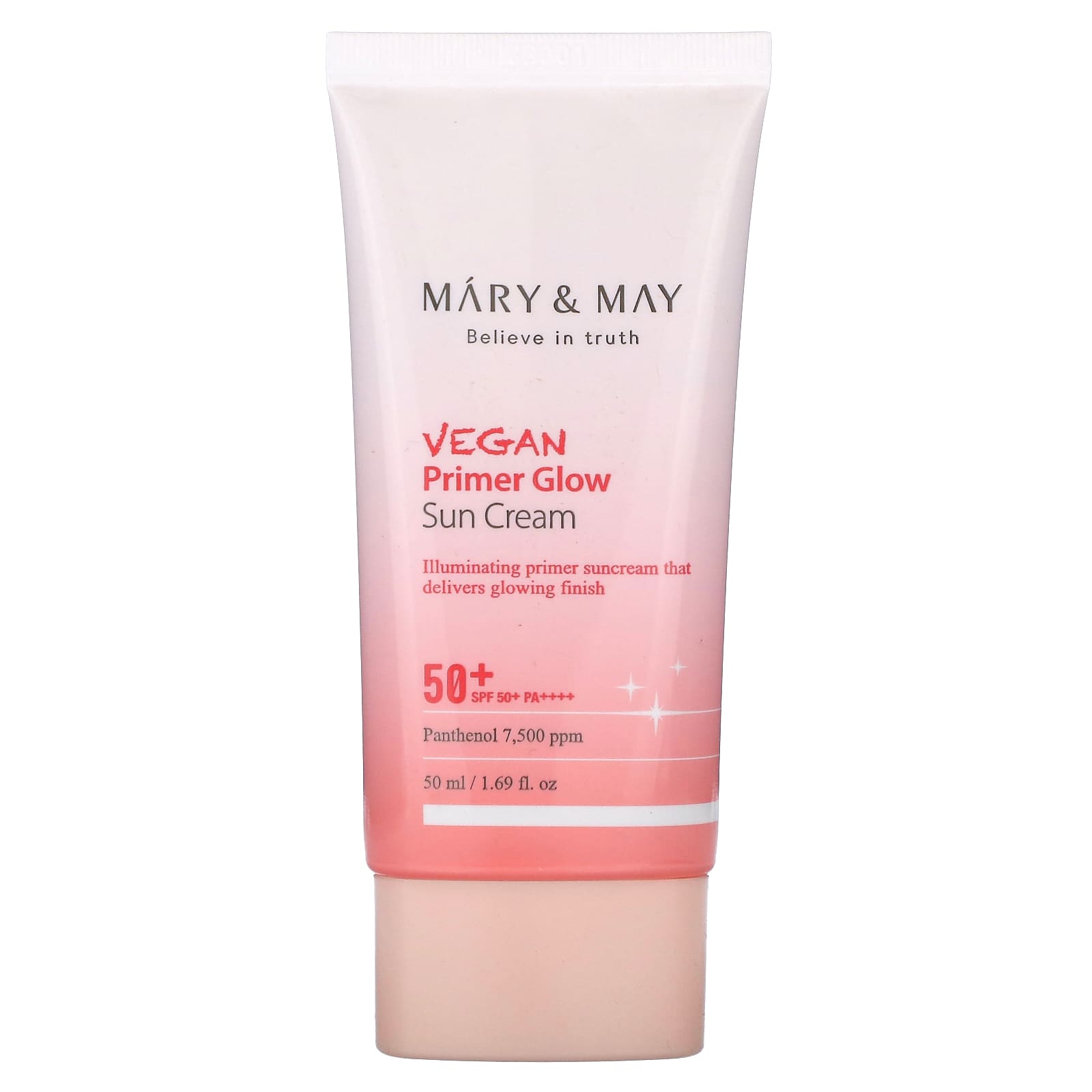 Mary & May, Vegan Primer Glow Sun Cream, SPF 50+ PA++++, 1.69 fl oz (50 ml)
