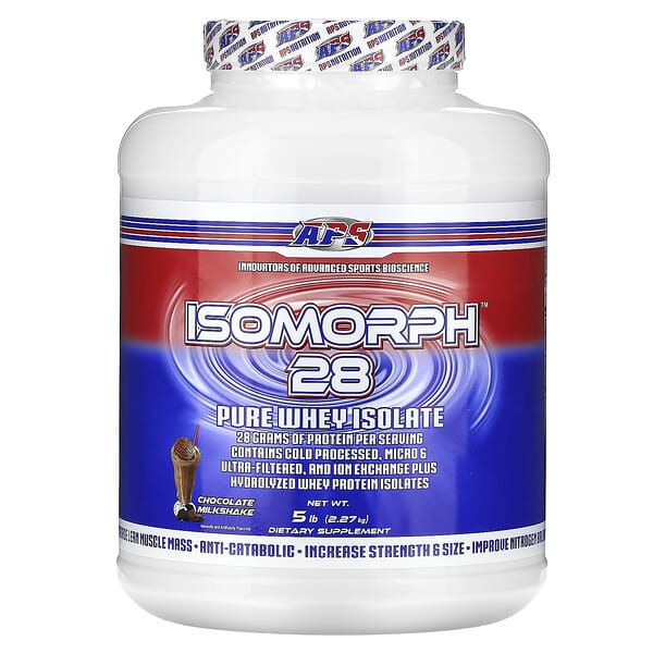 APS, Isomorph 28, Pure Whey Isolate, Chocolate Milkshake, 5 lb (2.27 kg)