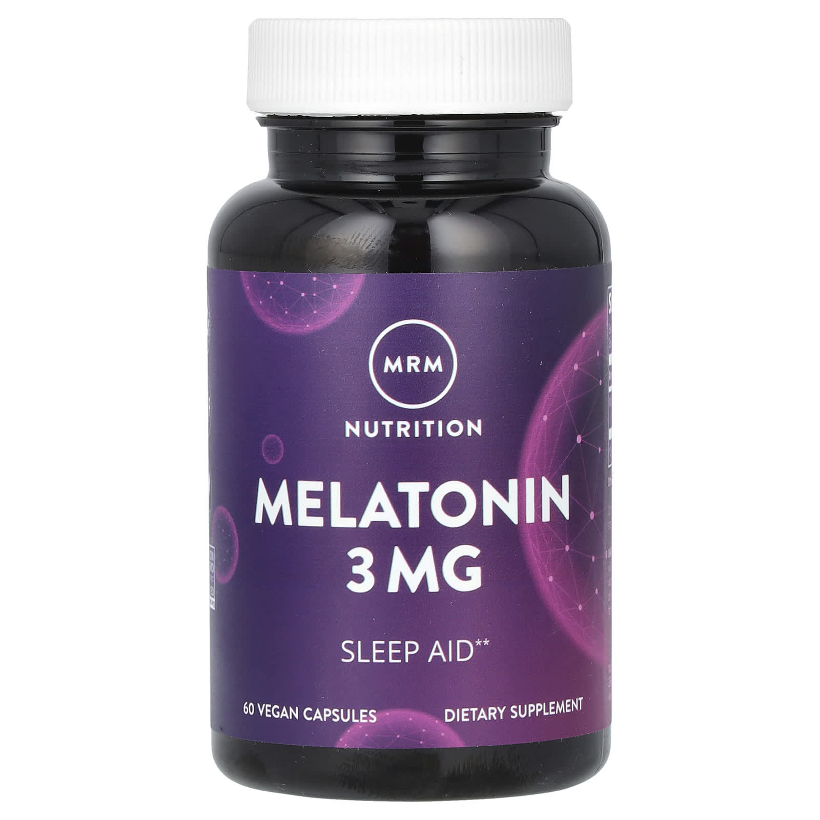 MRM Nutrition, Melatonin, 3 mg, 60 Vegan Capsules