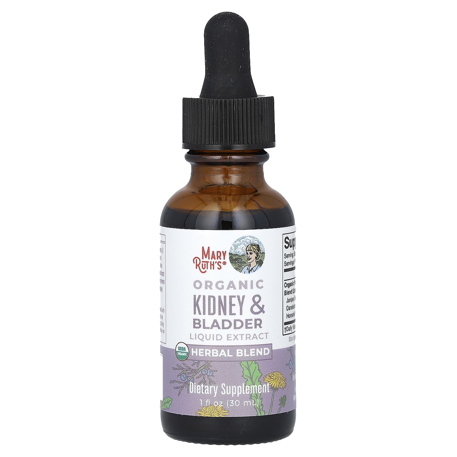 MaryRuth's, Organic Kidney & Bladder Liquid Extract, Alcohol Free, 1 fl ...