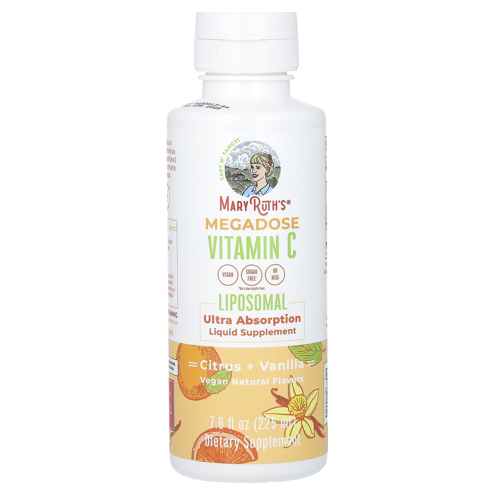 MaryRuth's, Megadose Vitamin C Liposomal, Citrus + Vanilla, 7.6 fl oz ...