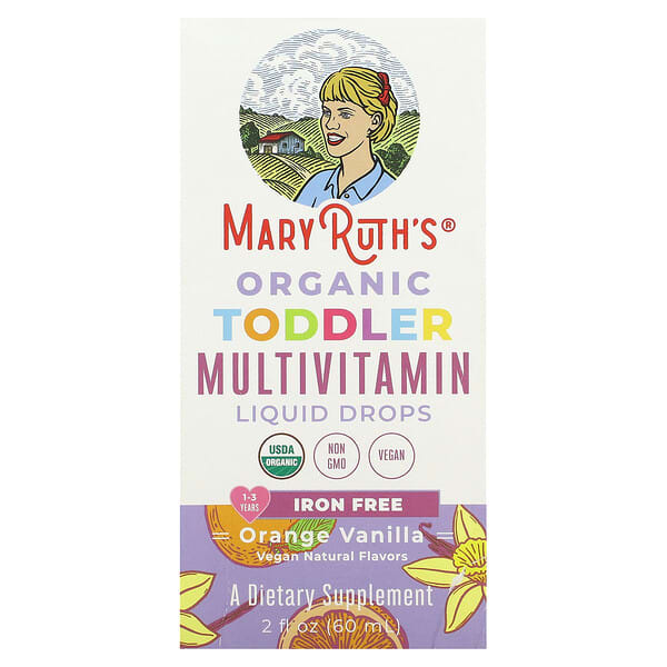 MaryRuth's, Organic Toddler, Multivitamin Liquid Drops, 1-3 Years ...