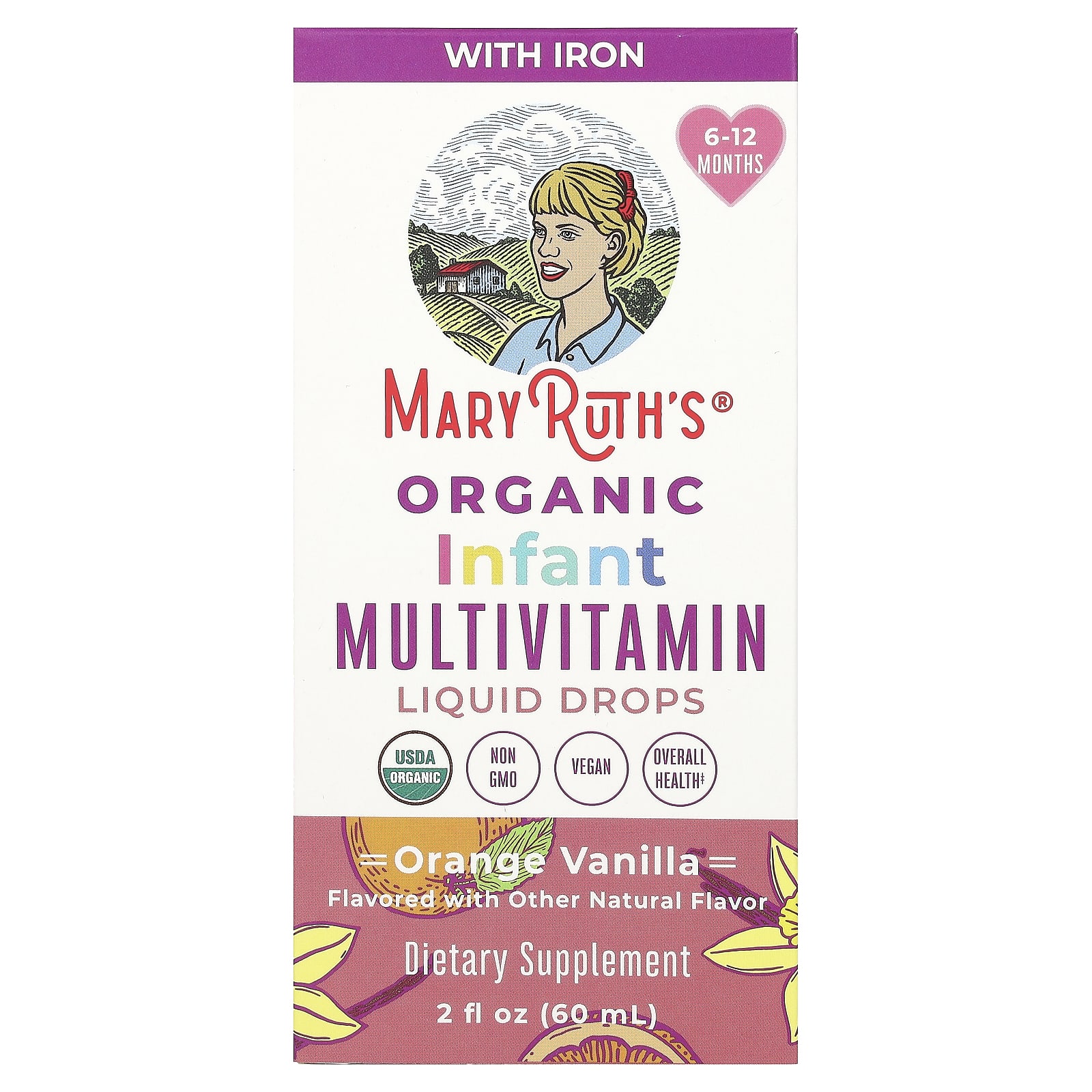 MaryRuth's, Organic Infant Multivitamin Liquid Drops, 6 - 12 Months ...
