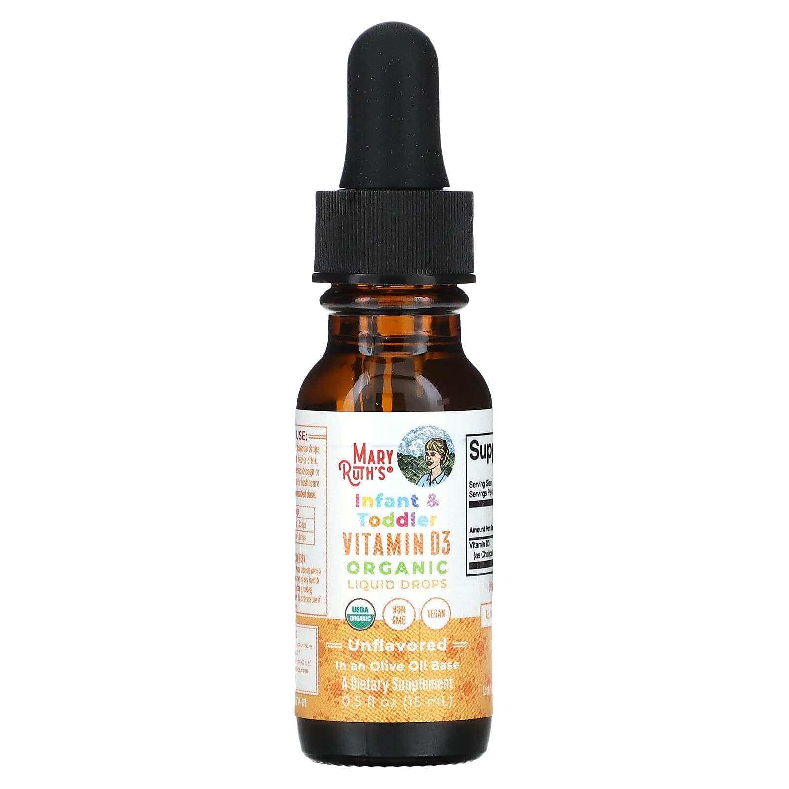 MaryRuth's, Organic Infant & Toddler Vitamin D3 Liquid Drops, 6 Months ... MaryRuth's, Organic Infant & Toddler Vitamin D3 Liquid Drops, 6 Months ...