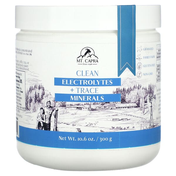 Mt. Capra, Clean Electrolytes + Trace Minerals, 10.6 oz (300 g)