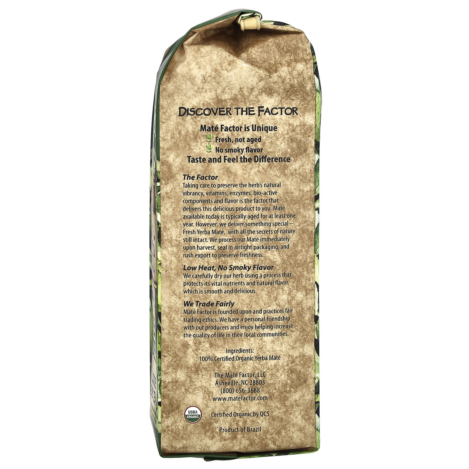 Mate Factor, Organic Yerba Mate, Loose Herb Tea, Fresh Green, 12 oz (340 g)