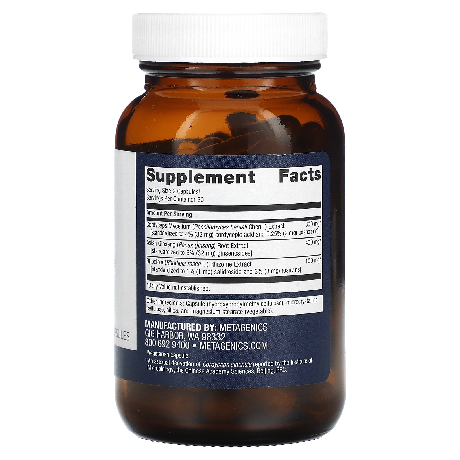 Metagenics, Adreset, 60 Capsules