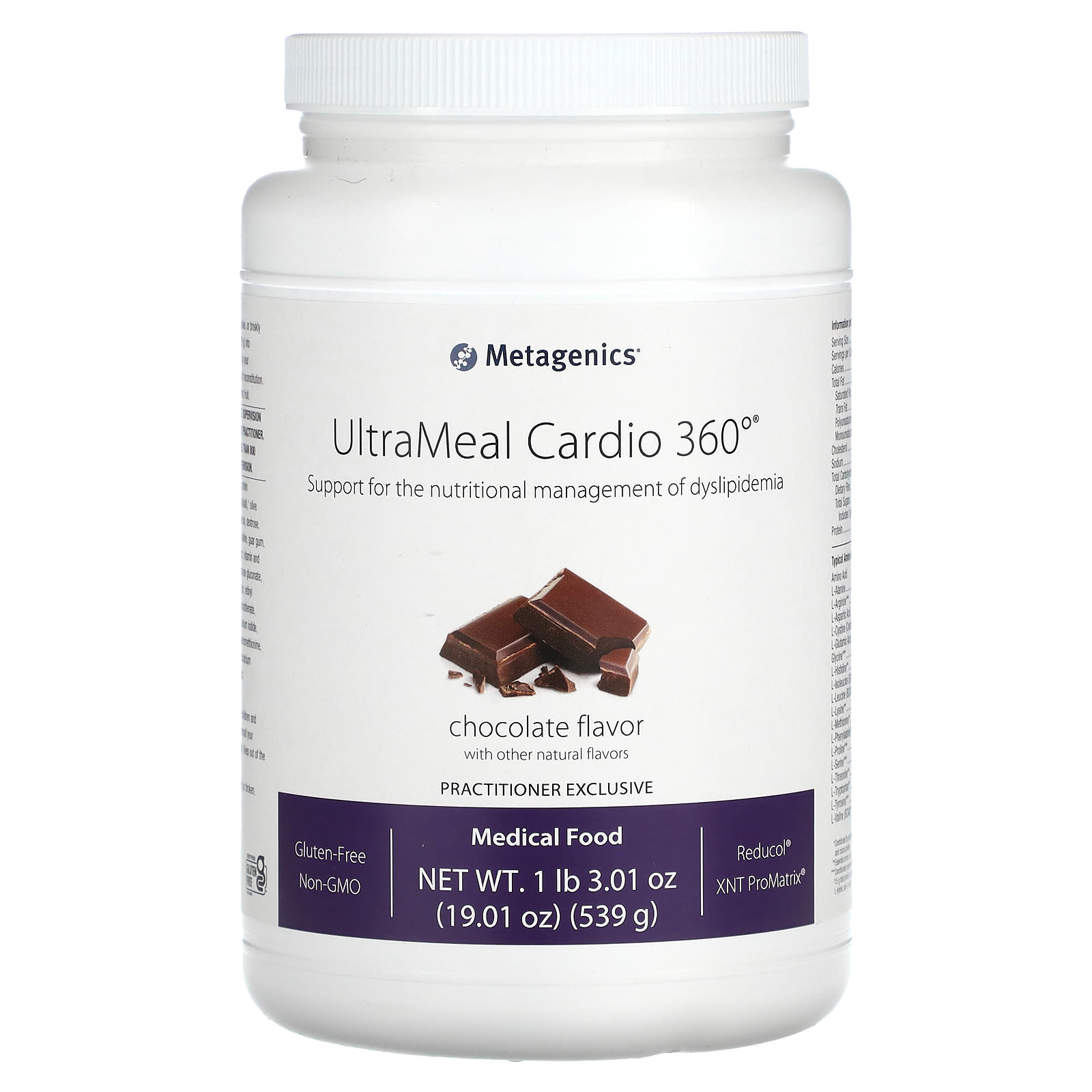 Metagenics, UltraMeal Cardio 360°, Medical Food, Chocolate, 1 lb 3.01 ...